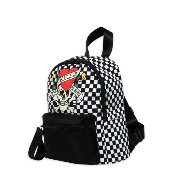 Ed Hardy | Bags | Nwt Ed Hardy Unisex Nylon Skull Checkers Mini ...